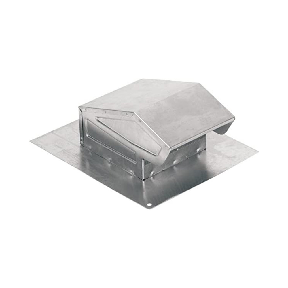 Duct Cap, 10 in LG, 5 in WD, 26 gauge THK, Galv Steel