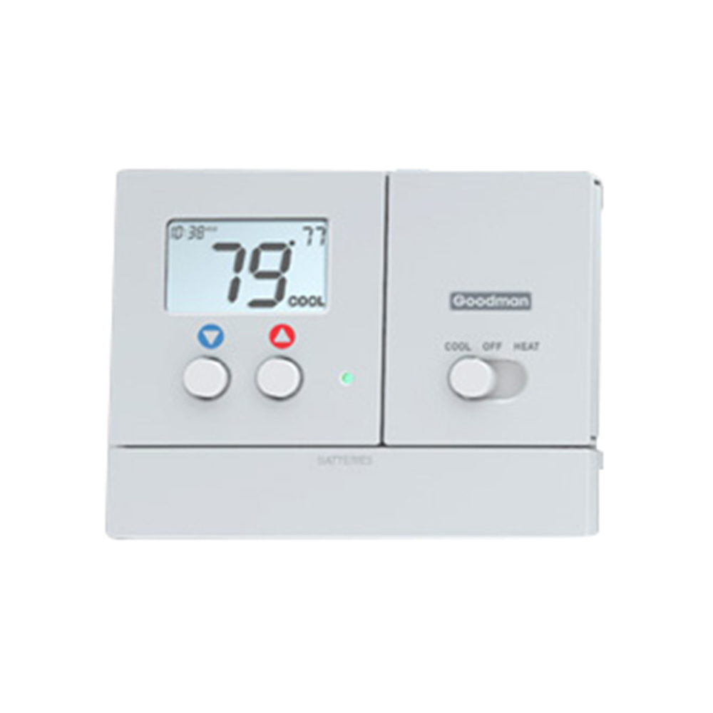 Goodman, Thermostat, Digital, Backlight, 2 Heat/1 Cool, 5/2 Day