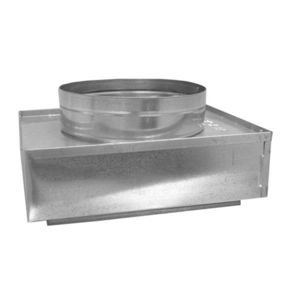 10" X 10" X 9" R-6 Ductboard Insulated Register Box With Collar