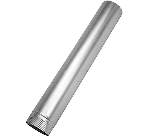 Duct Pipe, Snap Lock, 9 in, 36 in LG, 30 gauge THK, Steel