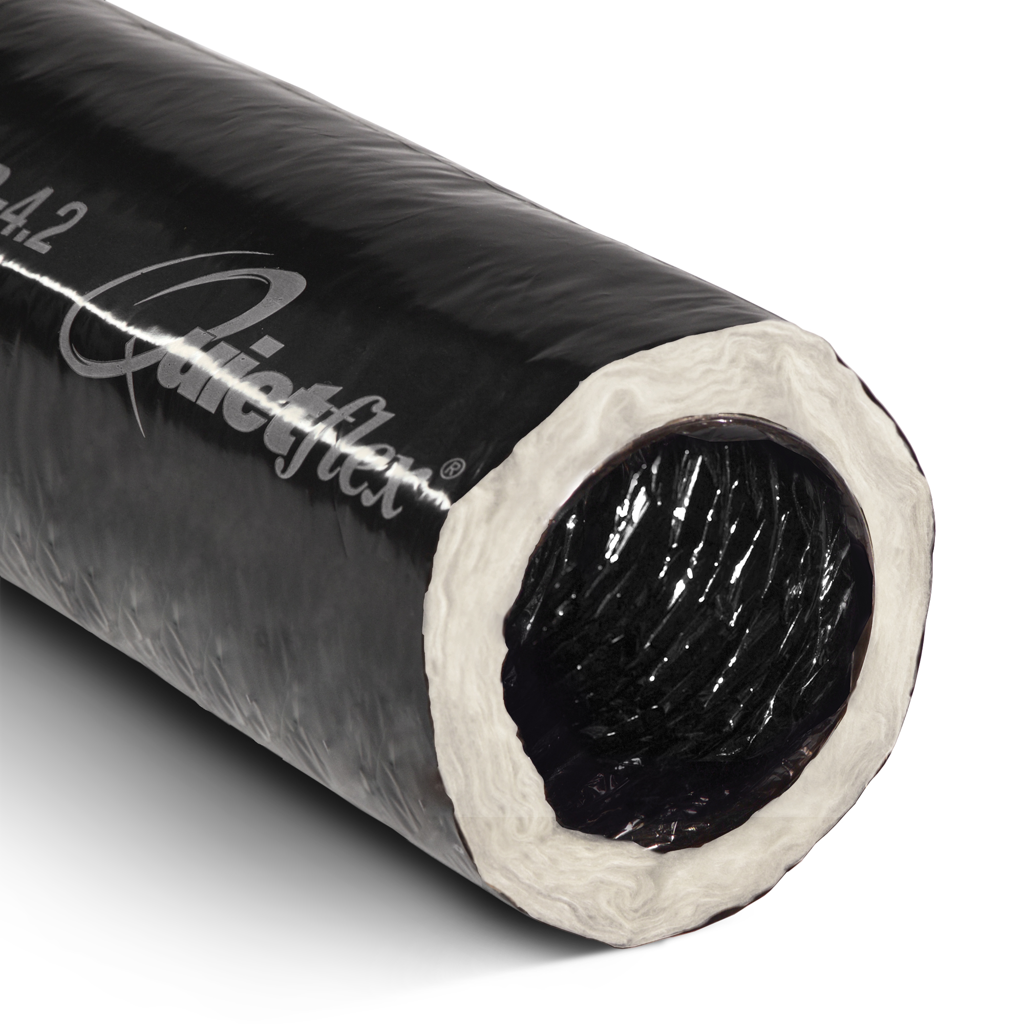 Flexible Duct, Air, 8 in Dia, 25 ft LG, -0.5 to 10 in wc