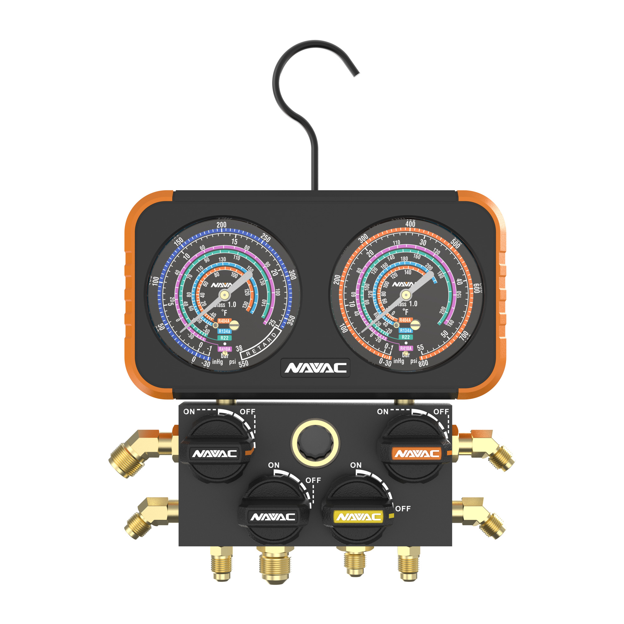 4 Valve Manifold Gauge