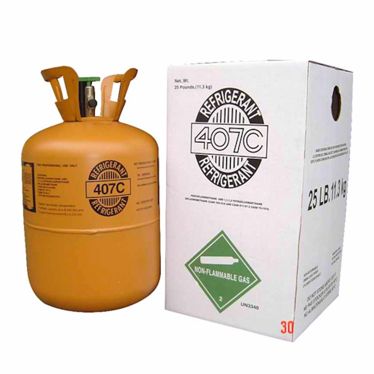 R407C Refrigerant, 25Lb Cylinder