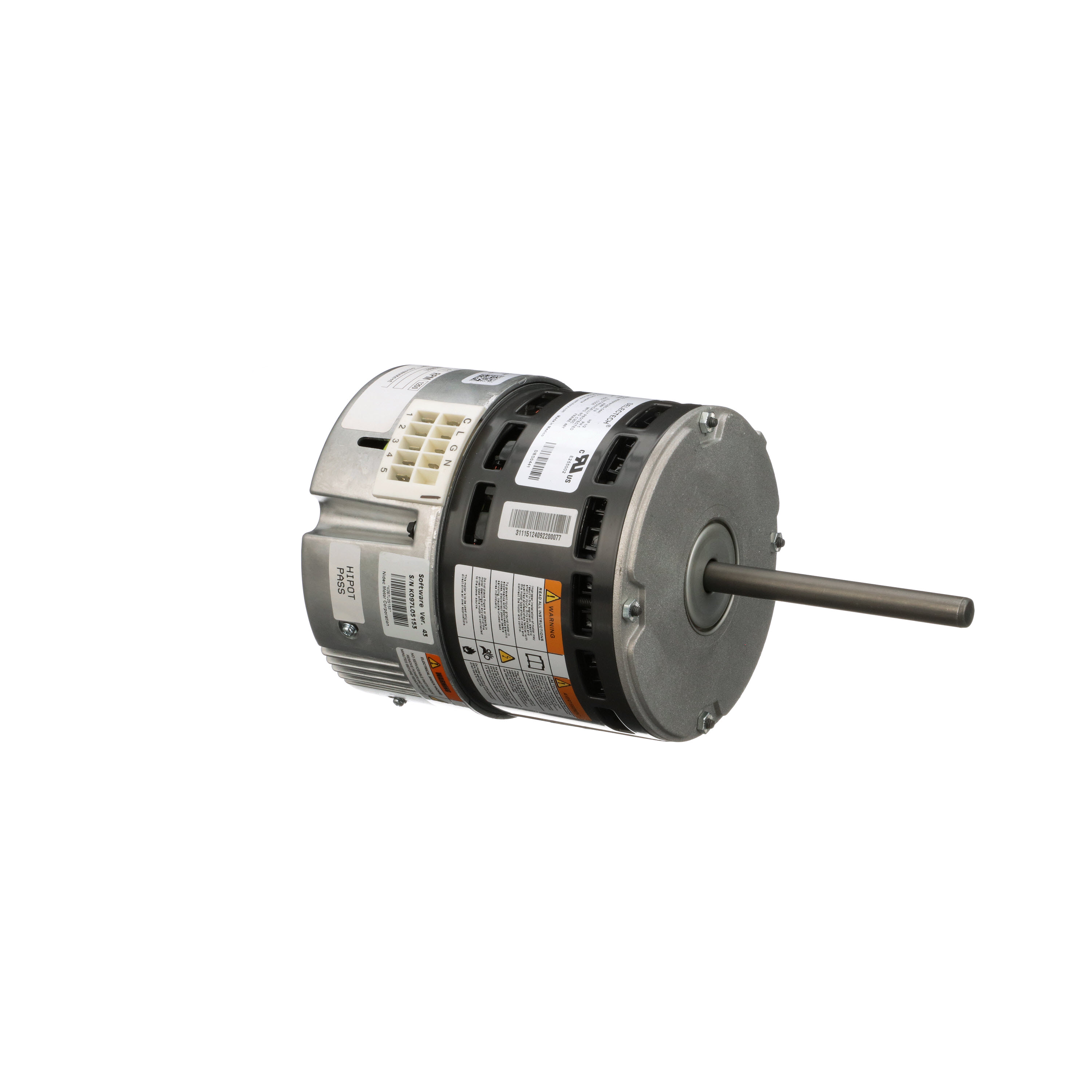 Blower Motor, Multi Speed ECM, 1/2 Hp, 230 V, 1 Ph, 50/60 Hz